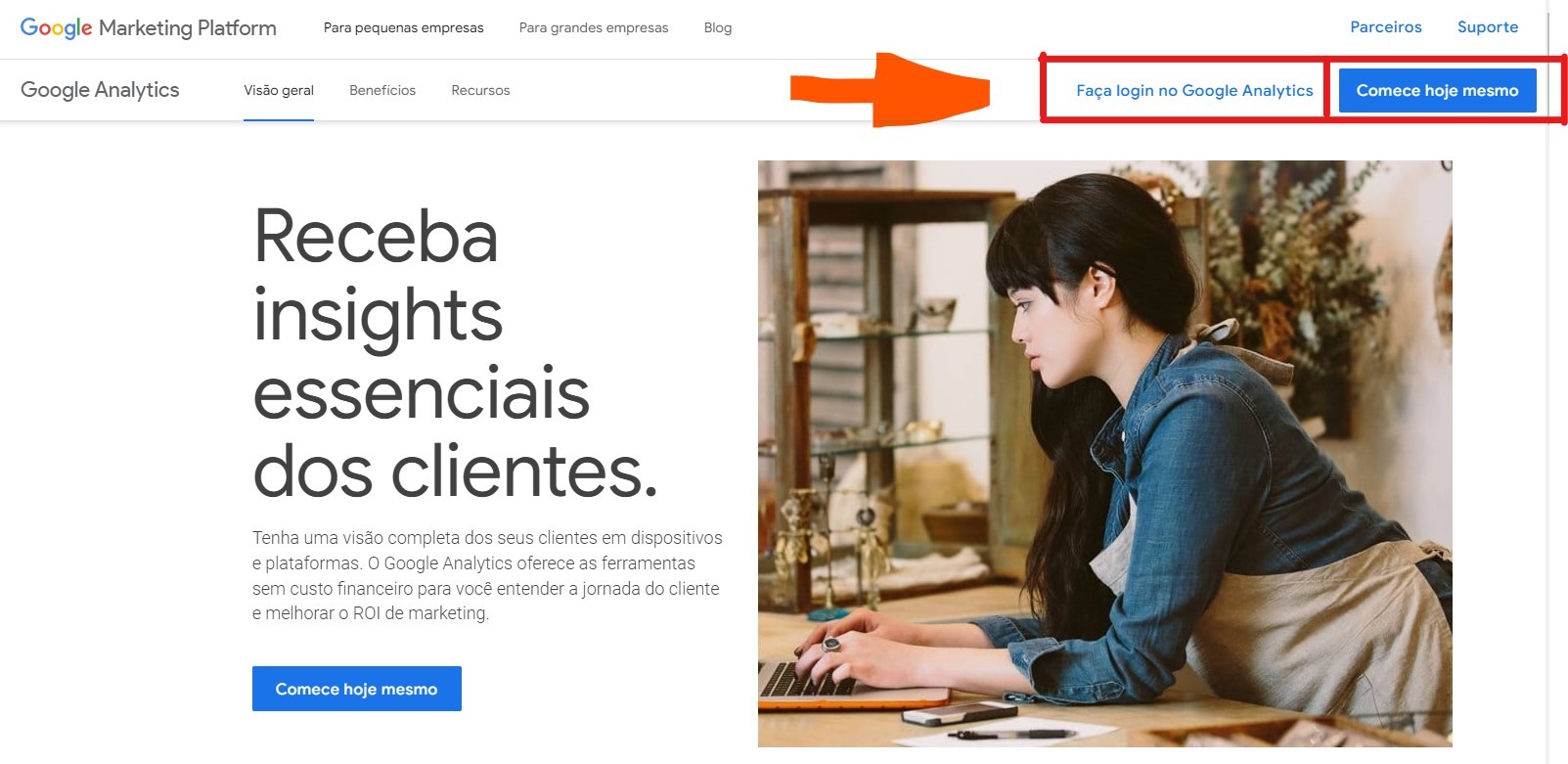 Google Analytics – Como me cadastrar? – SITE MIDAS – Tutoriais de Ajuda
